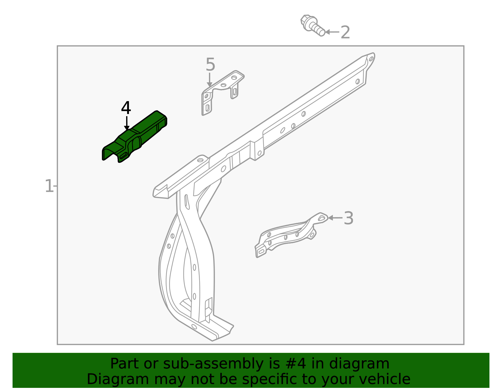 2021-2025 Ford Bronco Front Bracket m2dz16c199a | TascaParts.com
