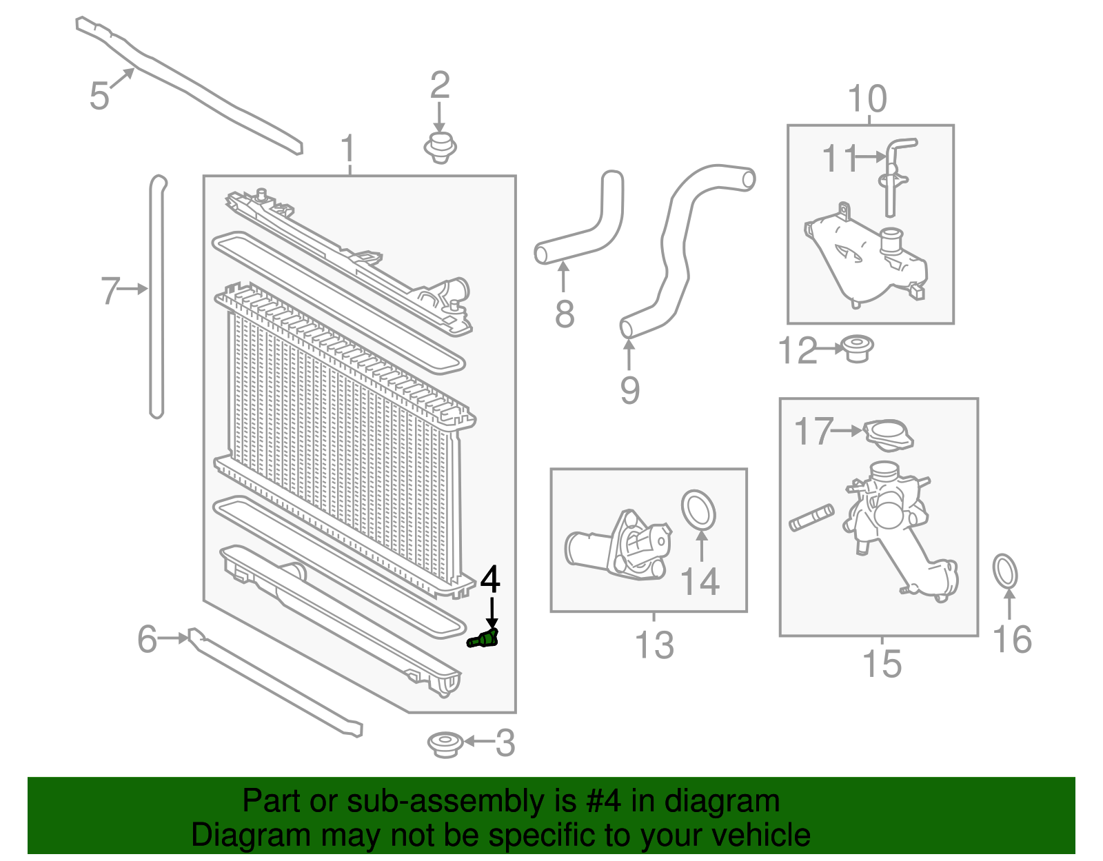 16417-21280 - High-Quality Radiator Drain Plug for AutoNation Parts