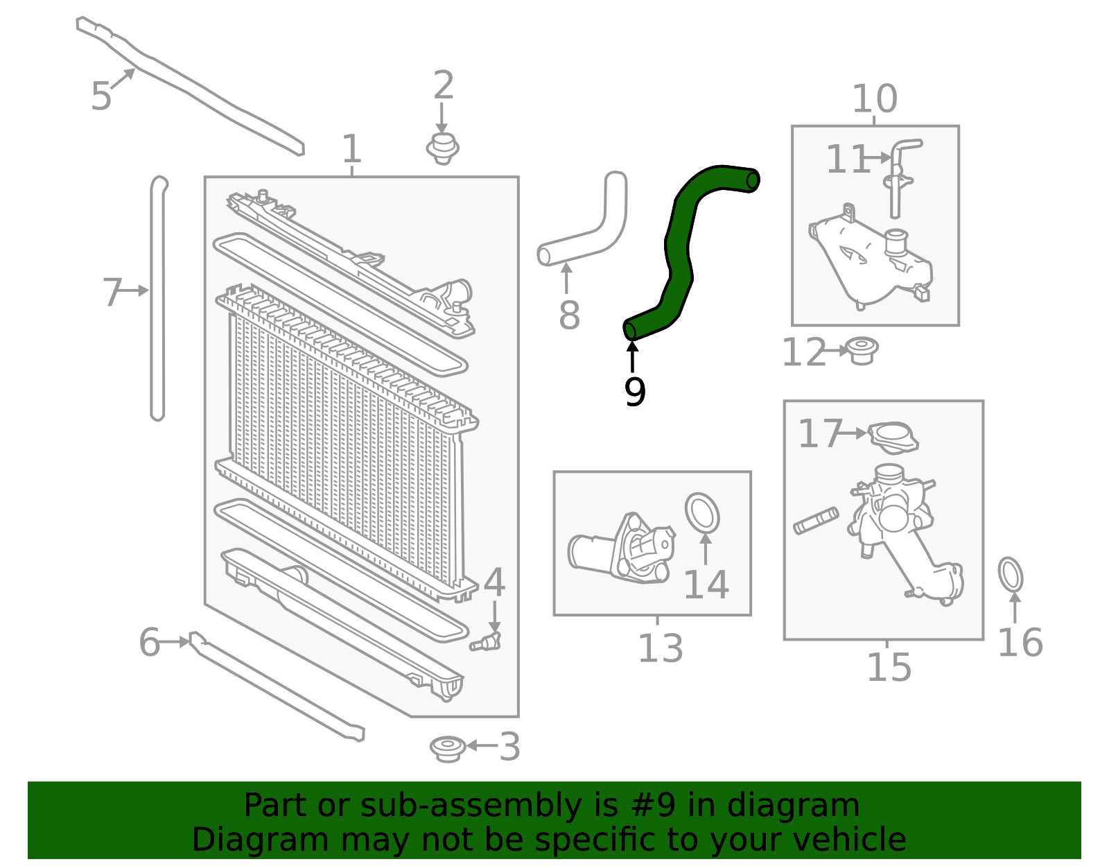 16574-36030 - High-Quality Radiator Coolant Hose for 2016-2025 Lexus ...