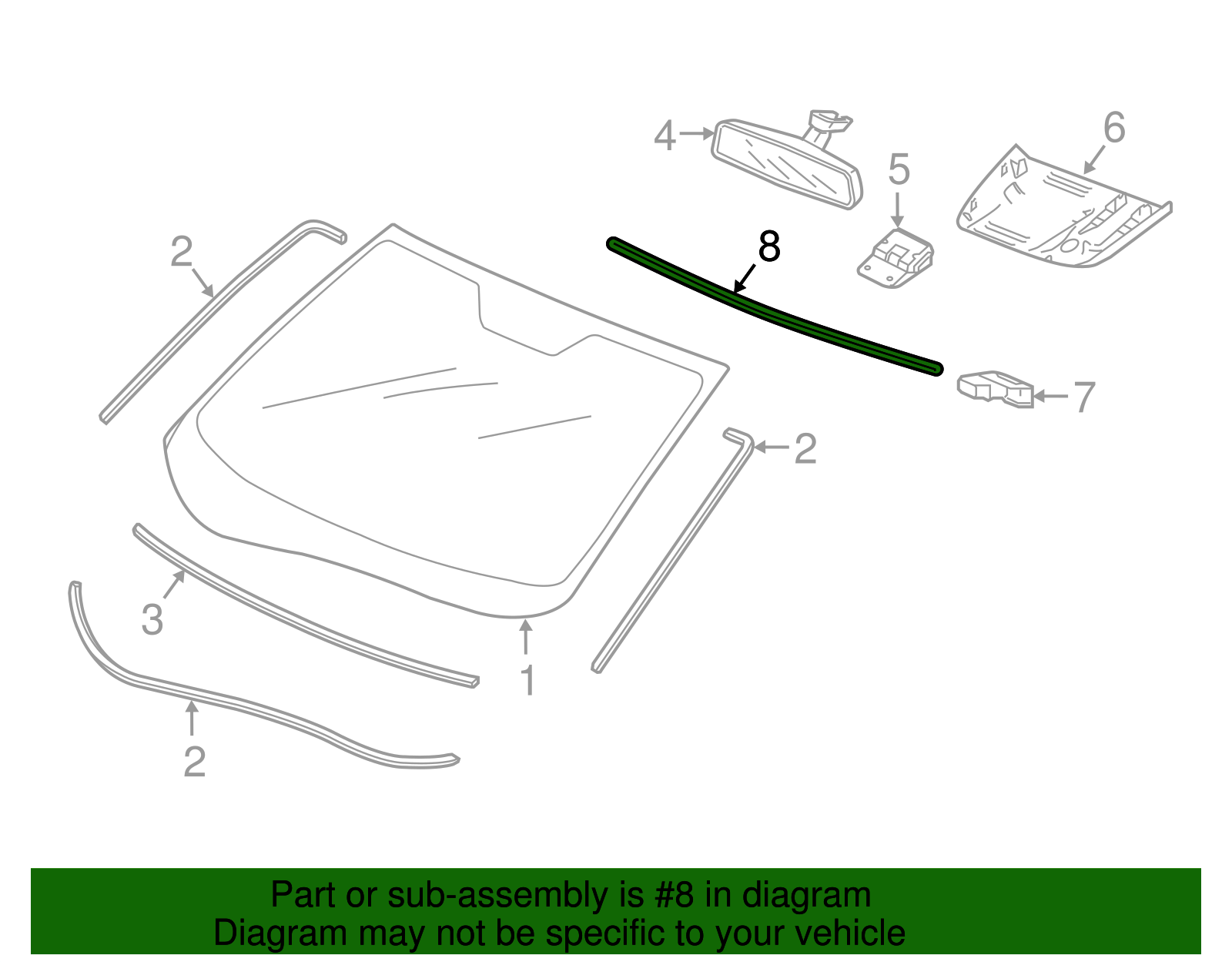 2017-2022 Honda CR-V Upper Molding 73150-TLA-A01 | OEM Parts Online