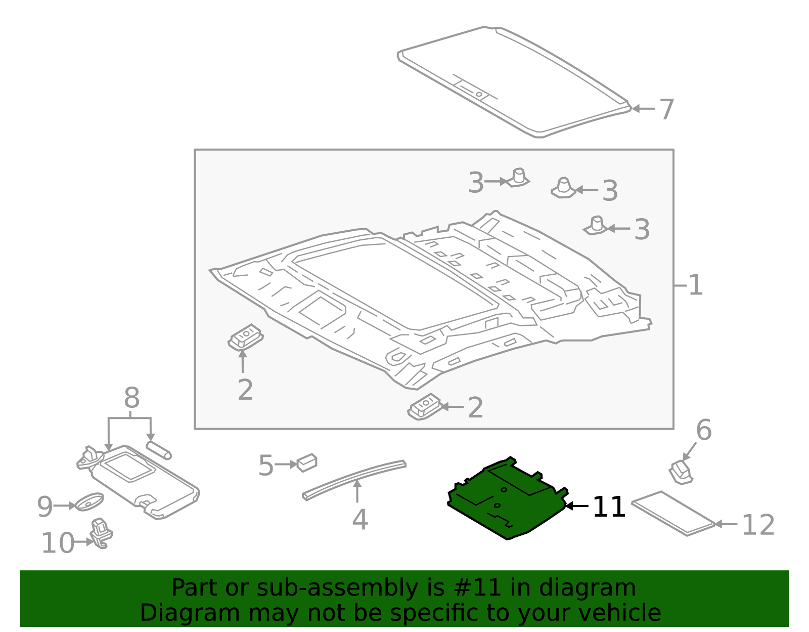 81208-11060 - High-Quality Reading Light for 2018-2020 Lexus ...