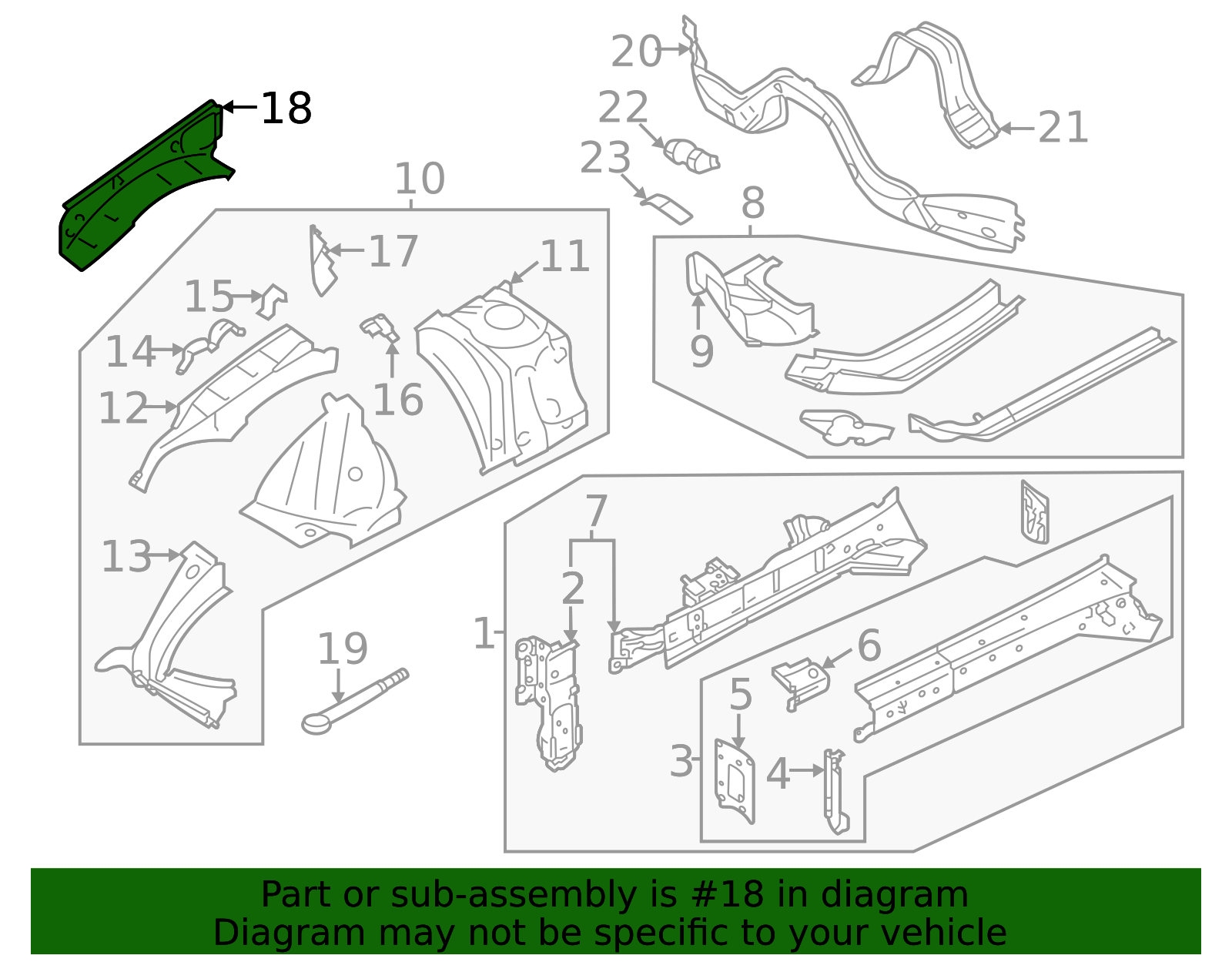 2020-2025 Subaru Upper Reinforced 51021AN00A9P | QuirkParts