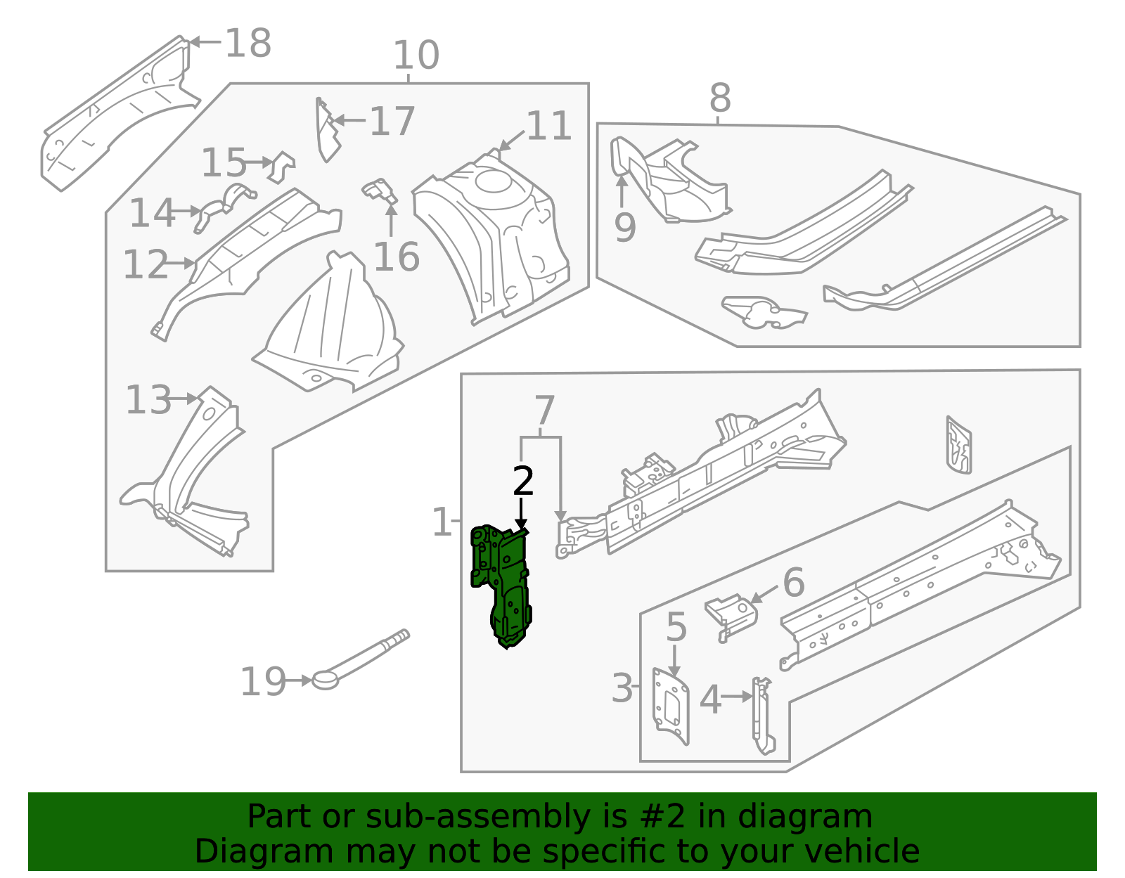 2020-2025 Subaru Plate 51619AN01A9P | Subaru Parts Guys