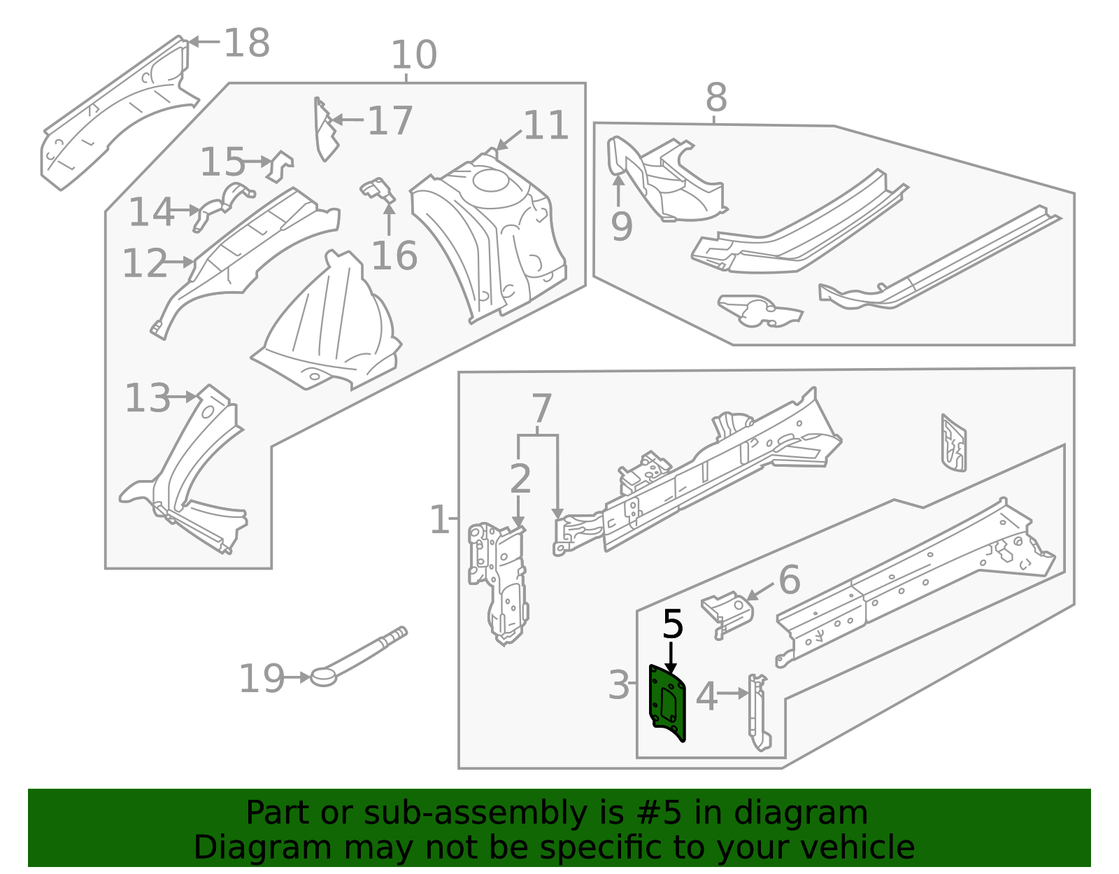 2017-2025 Subaru Bumper Bracket 51629FL01A9P | Buy Subaru Parts