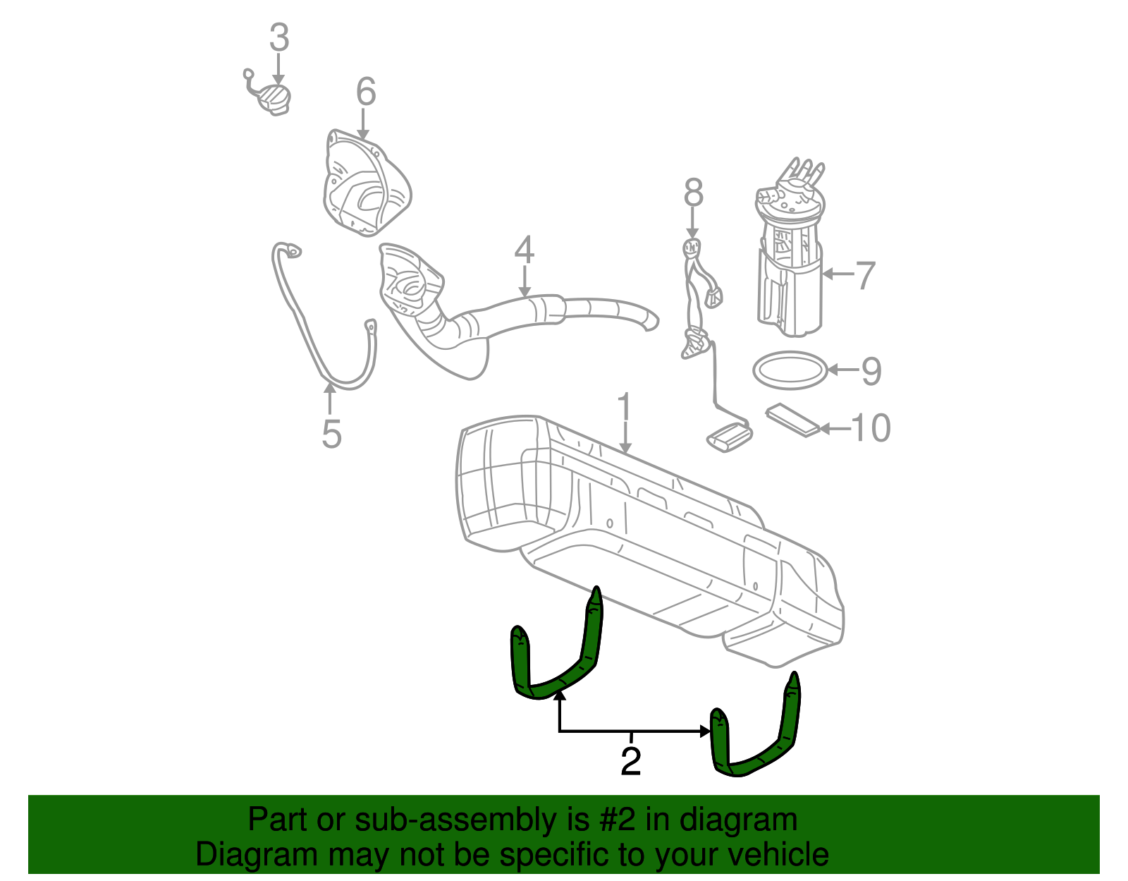 2000-2019 GM Fuel Tank Strap 15759303 | Shop Matick Buick GMC