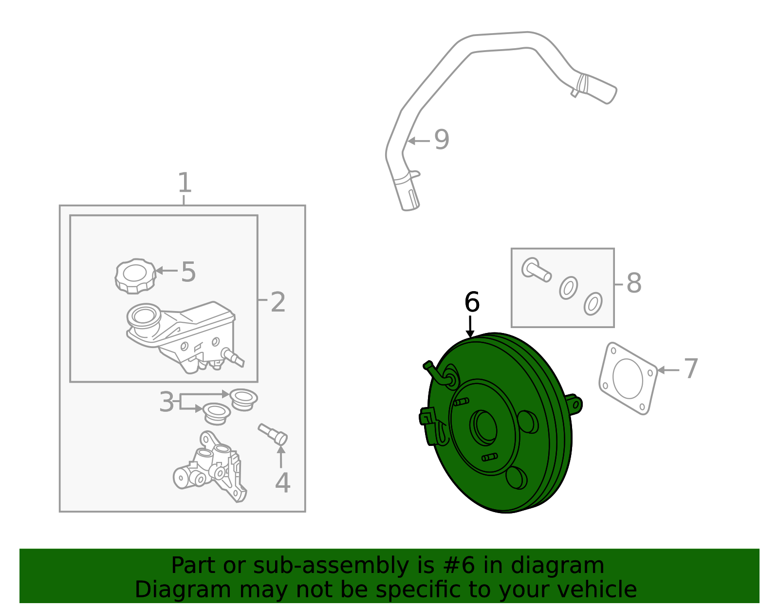 59110-CW200 - Power Brake Booster 2022-2024 Hyundai Tucson | Hyundai ...