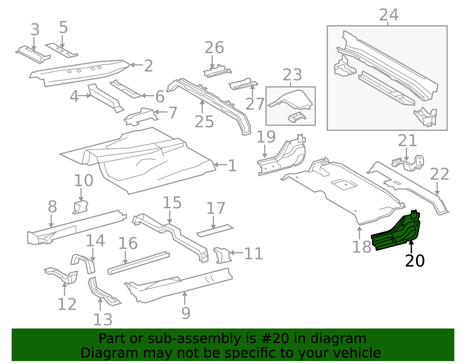 2007-2021 Toyota Tundra Side Support 57404-0C030 | Toyota Parts Center