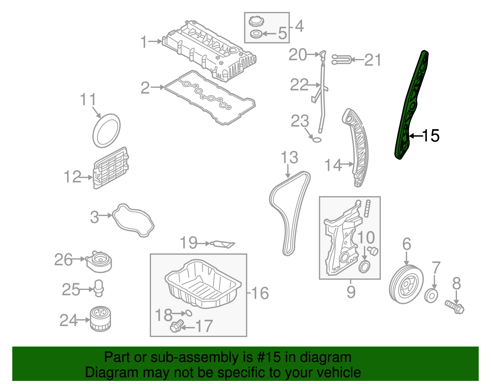 24471-2G350 - Chain Guide 2011-2018 Kia | Kia.Parts Store