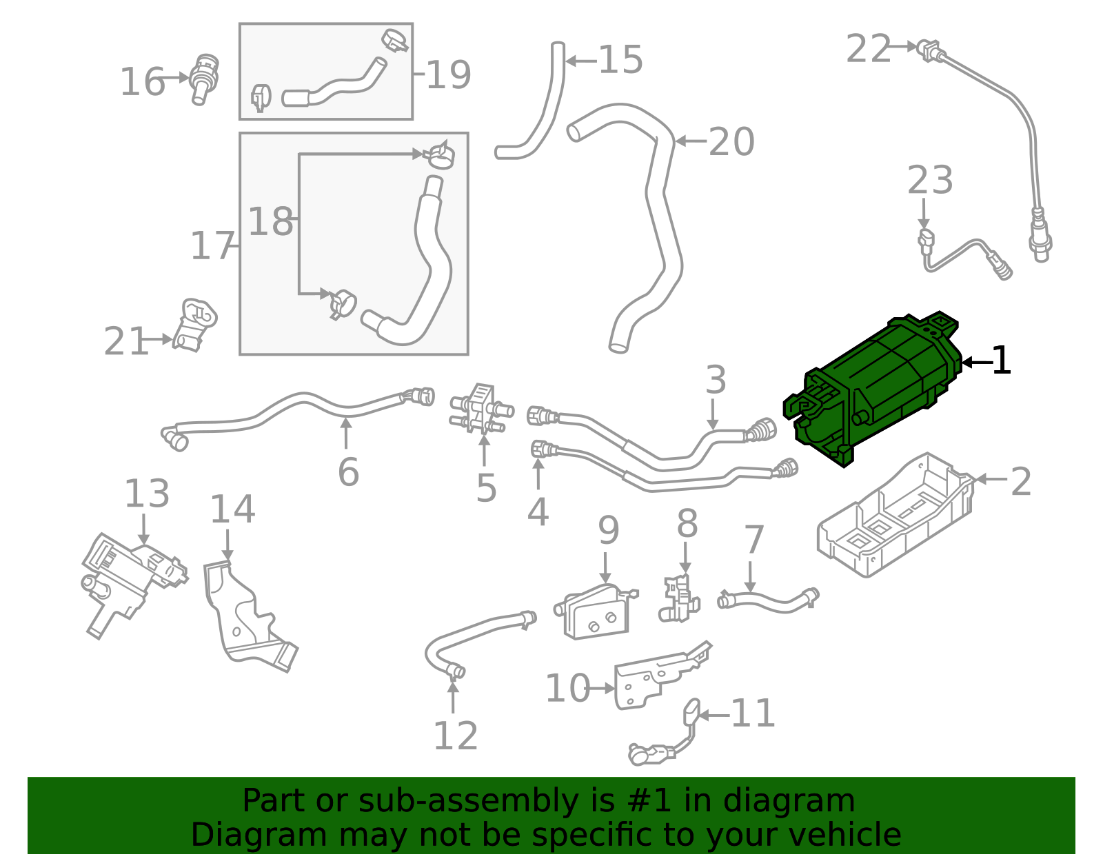 2018-2020 Hyundai Elantra GT Vapor Canister 31420-G3650 | MotorMotor