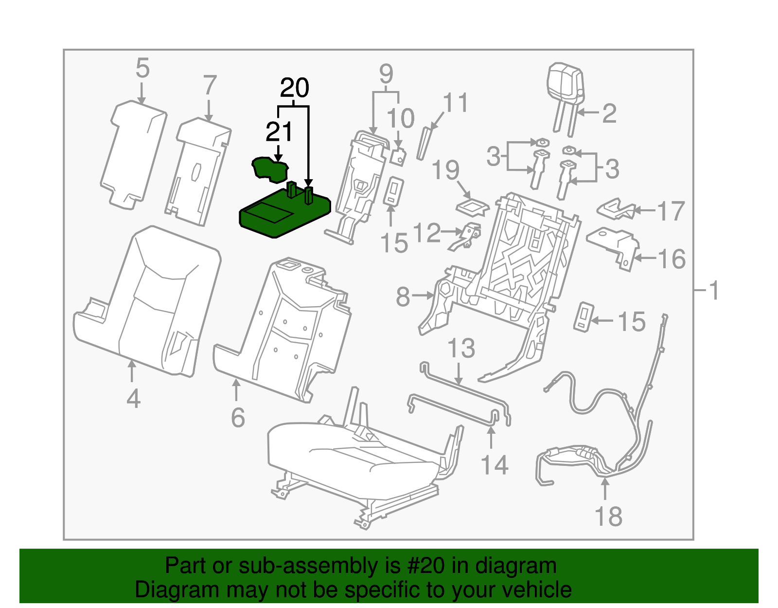 2020-2025 Cadillac XT5 Armrest Assembly 84694656 | Capital Chevy Parts