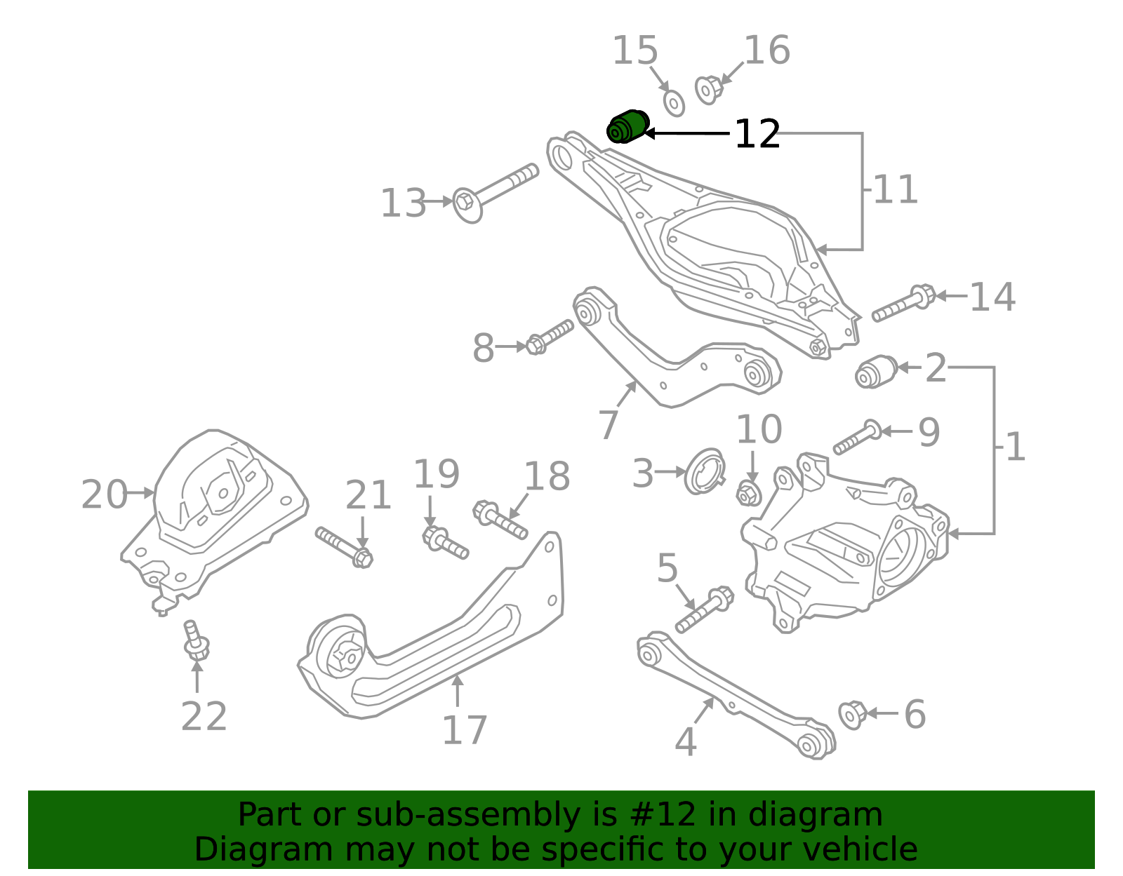 32221198 - Lower Control Arm Bushing - 2019 2020 Volvo XC40 | Volvo OEM ...