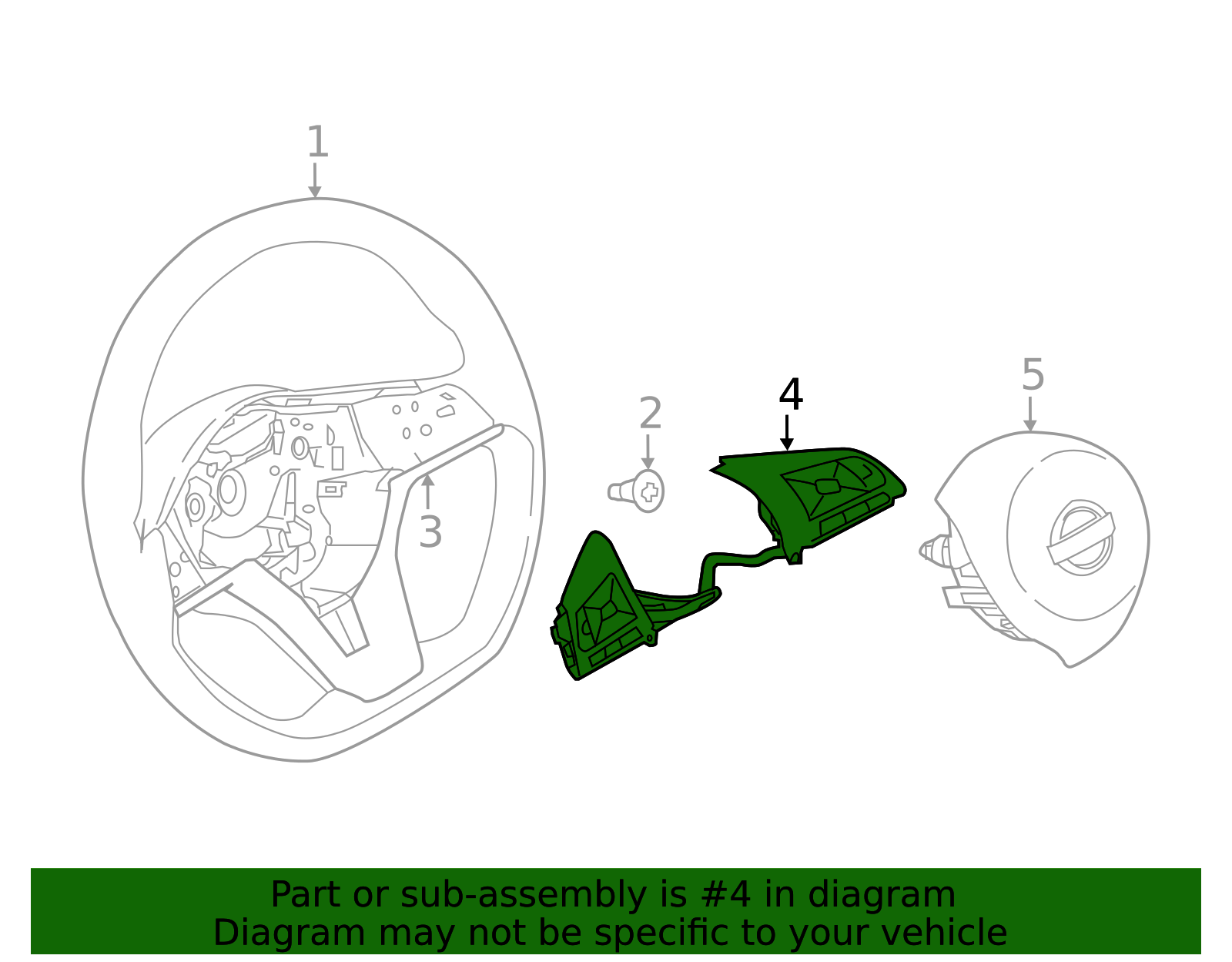2019-2025 Nissan Switch Assembly 25550-6CA1B | Nissan Parts Central