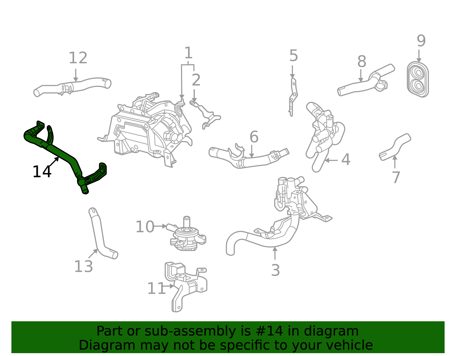 2016-2020 Toyota Mirai Water Pipe 87208-62010 | Toyota Parts Center