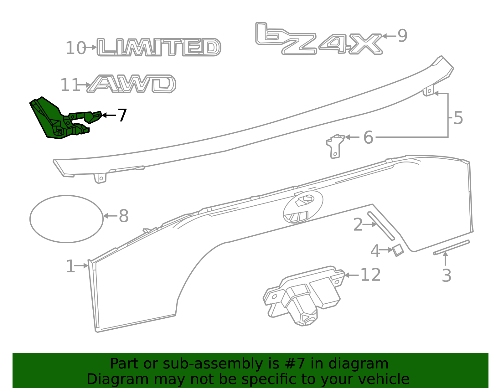 2023-2025 Toyota bZ4X Corner Trim 76814-42020 | MotorMotor