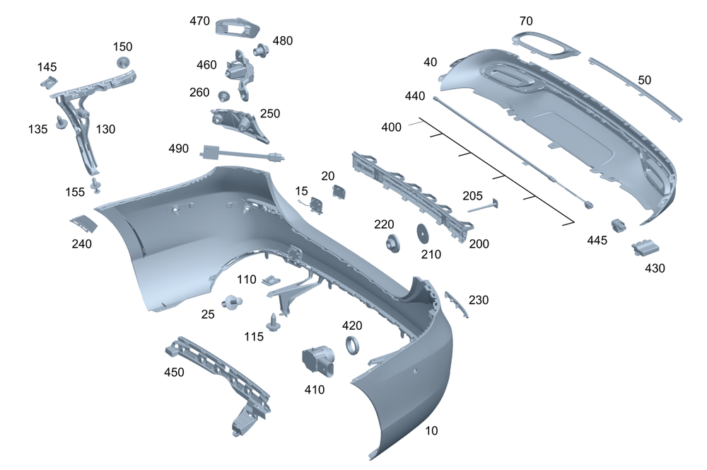 2020-2021 Mercedes-Benz A35 AMG | Bumper Lateral Support | 177-885-84 ...