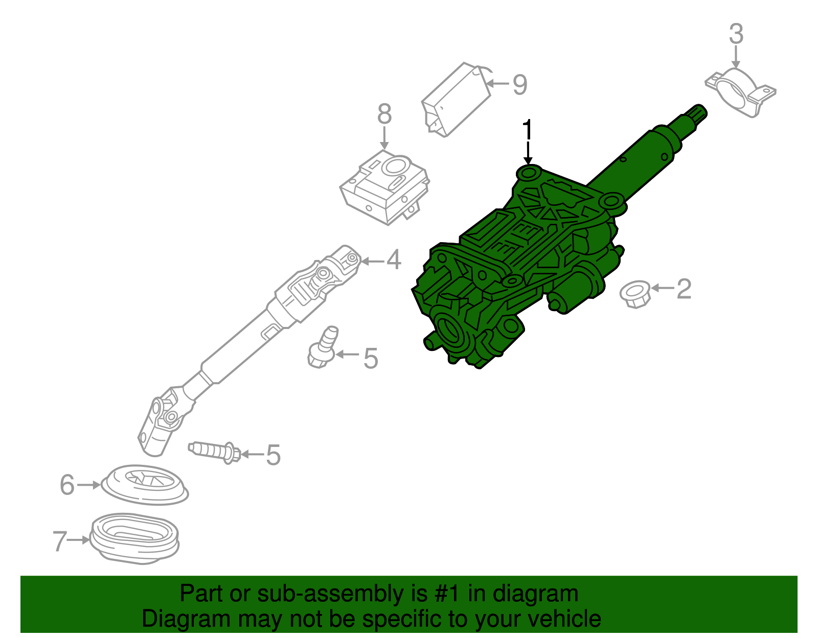 2017-2025 GM Steering Column 85561699 | Capital Chevy Parts