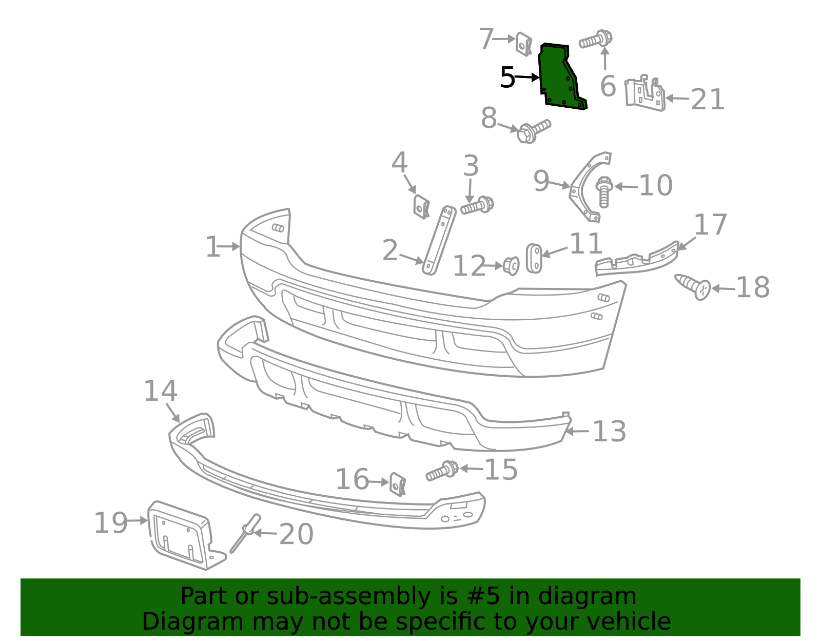 1999-2000 Ford Bumper Impact Absorber Bracket F81Z-17B985-AD | Miracle ...