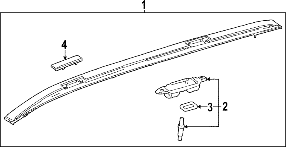 62404-42050 - Roof Rack 2023-2025 Toyota bZ4X | Longo Toyota Parts