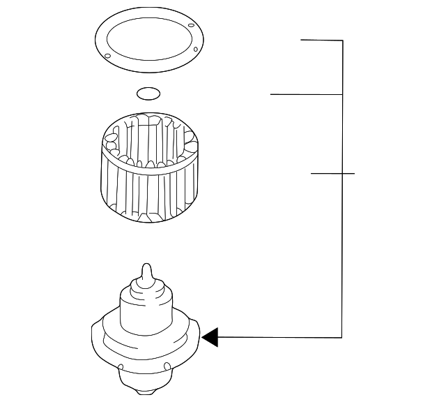 2001-2006 Mazda Tribute Blower Assembly EC07-61-14ZB | RealMazdaParts.com