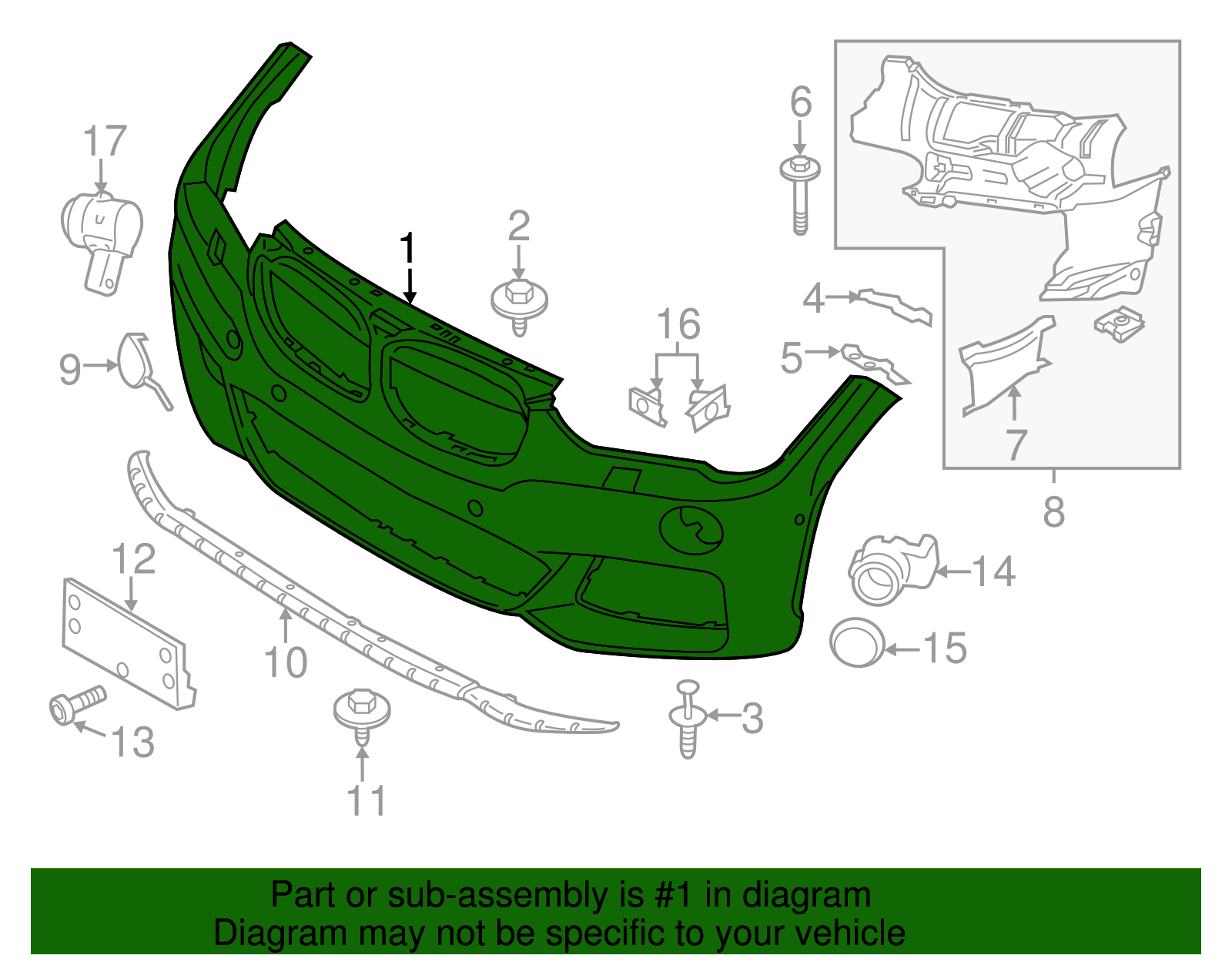 Genuine BMW 51-11-8-072-771 | Bumper Cover | FREE Shipping on Most ...