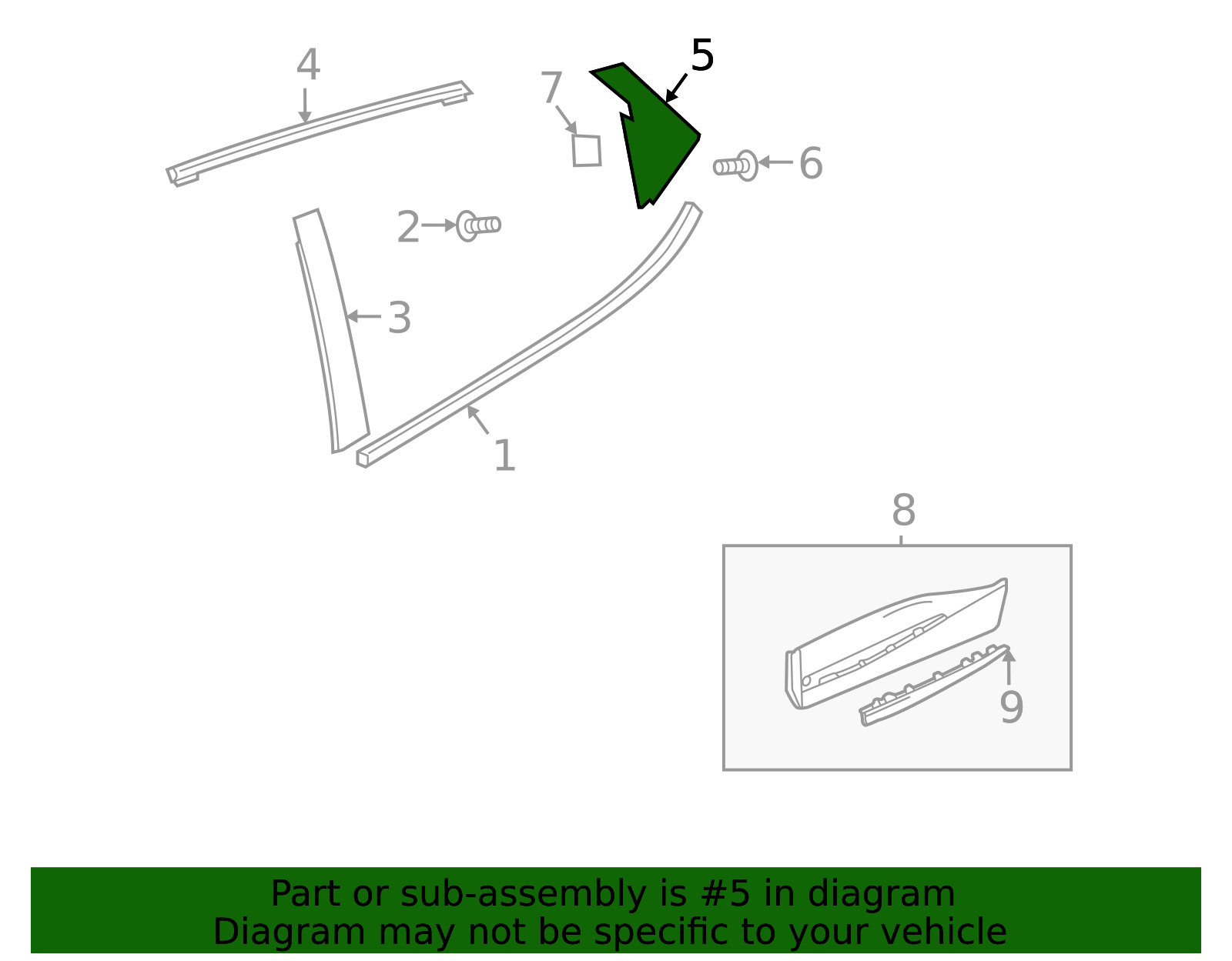 Door Applique - Exterior Accent Trim OEM | AutoNation Parts