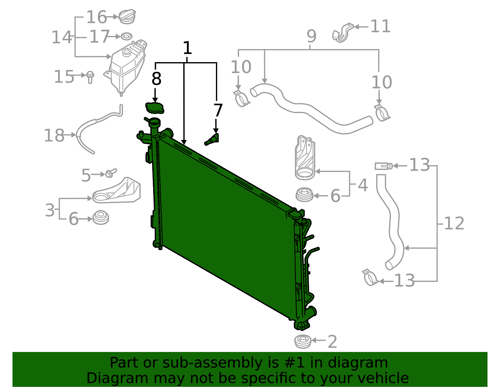 2020-2025 Hyundai Palisade Radiator Assembly 25310-S8700 | OEM Parts Online