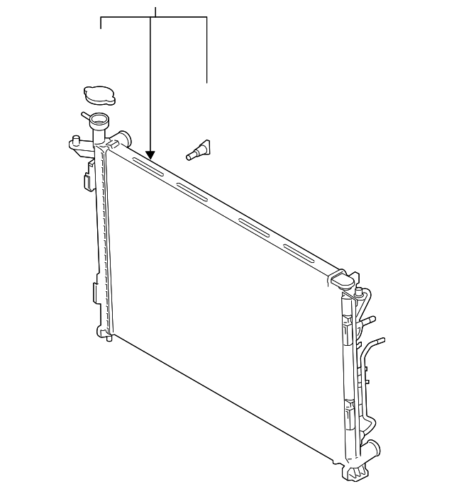 Hyundai - 25310-S8700 - 2020-2025 Hyundai Palisade Radiator Assembly 3 ...