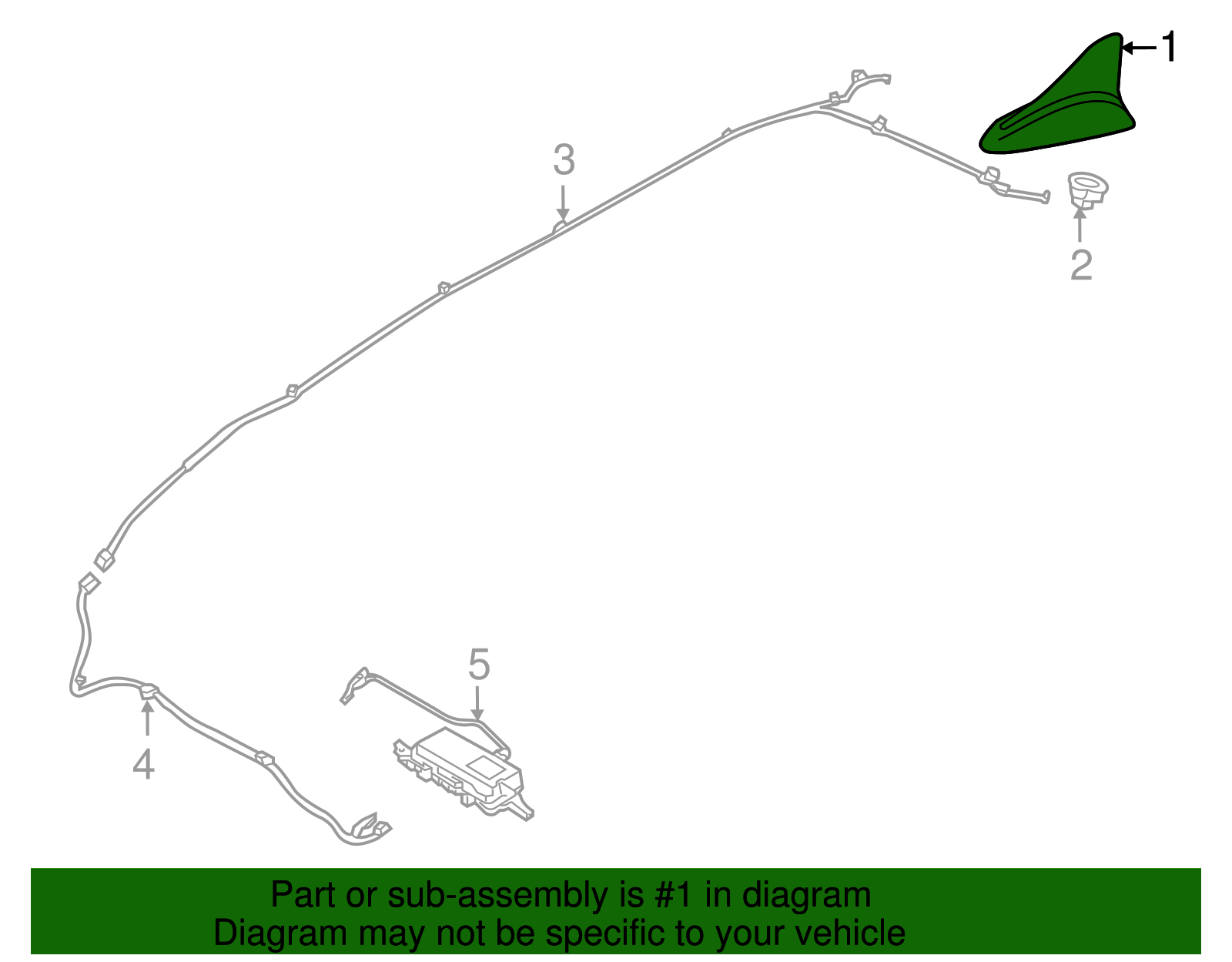 Hyundai - 96210-G3450-EB - Antenna Assembly - 2018-2020 Hyundai Elantra ...