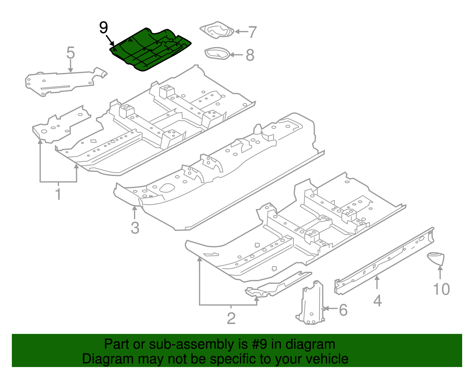 2017-2023 Nissan Under Cover 74815-6MA0A | Melloy Nissan Parts
