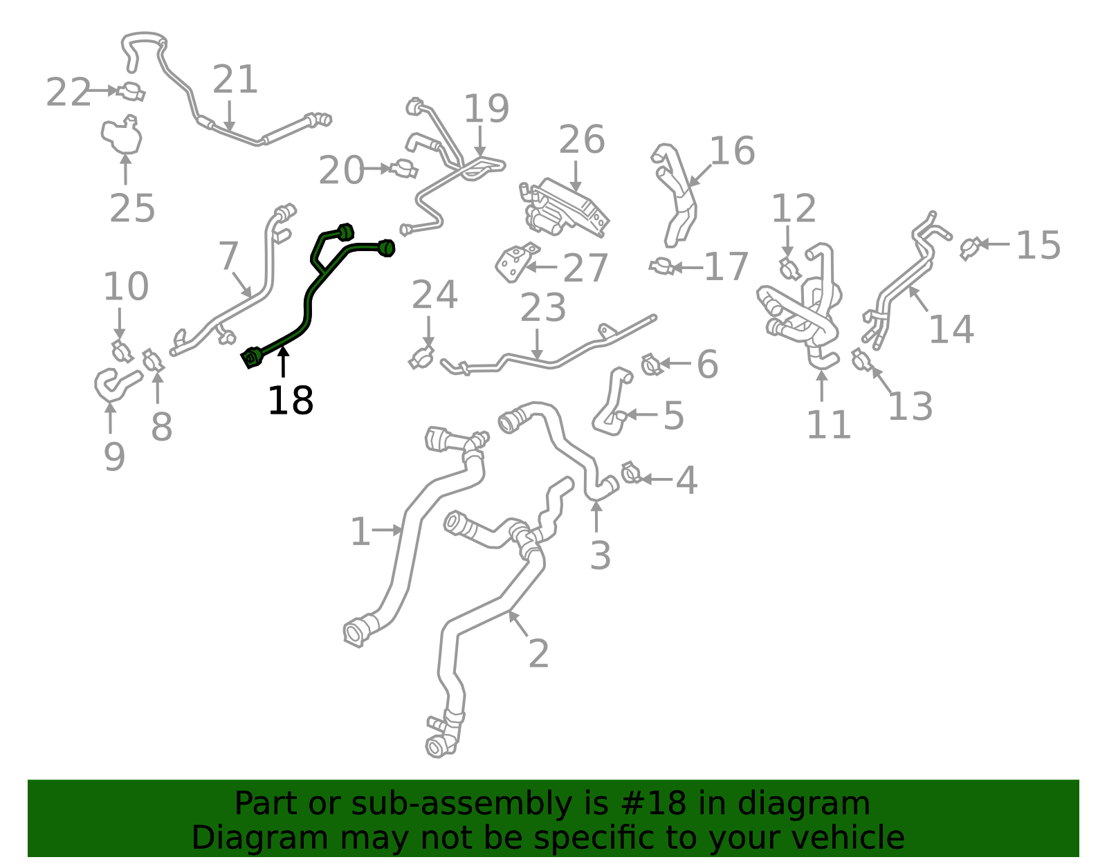 80A-121-081-S - Overflow Hose Audi OEM Parts Guy