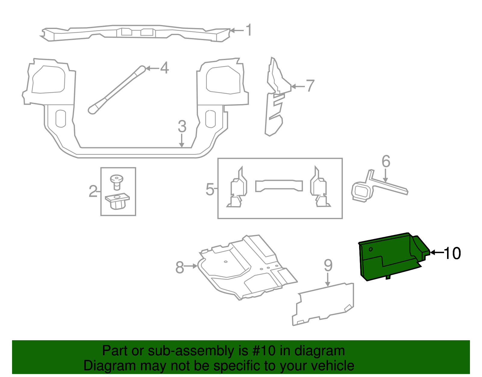 2011-2020 Mopar Splash Guard 68109830AA | Mopar Parts Canada