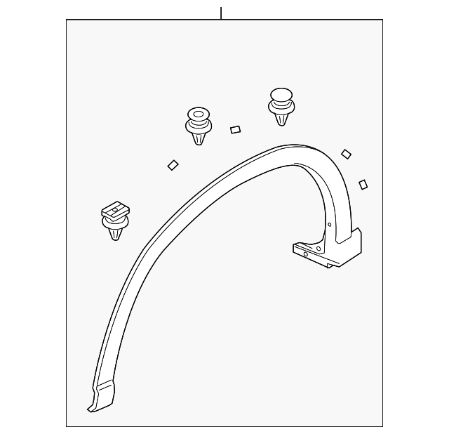 2013-2016 Mazda CX-5 Wheel Opening Molding - Passenger Side (RH) KD53 ...