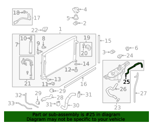 21741-JK90A - High-Quality Engine Coolant Reservoir Hose for 2013-2020 ...