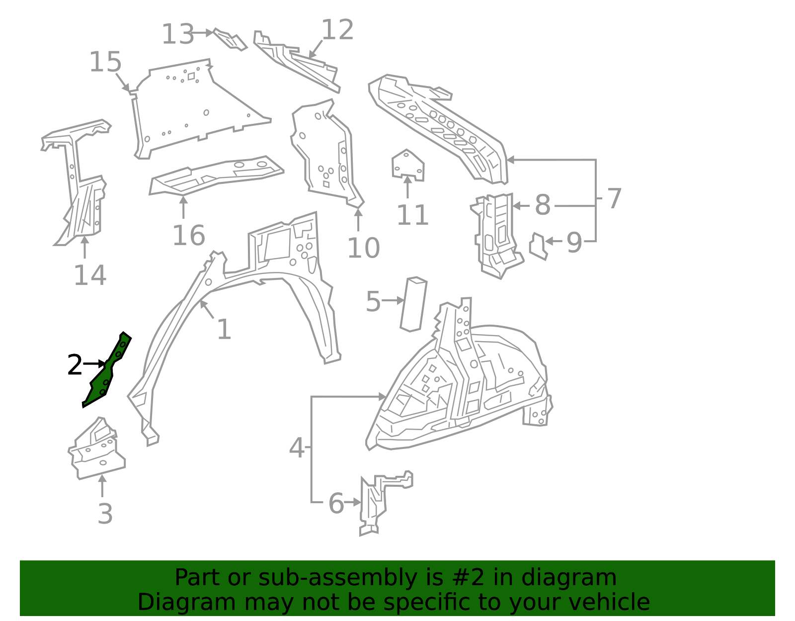 61615-42030 - High-Quality Wheel Housing Bracket for 2019-2024 Toyota ...