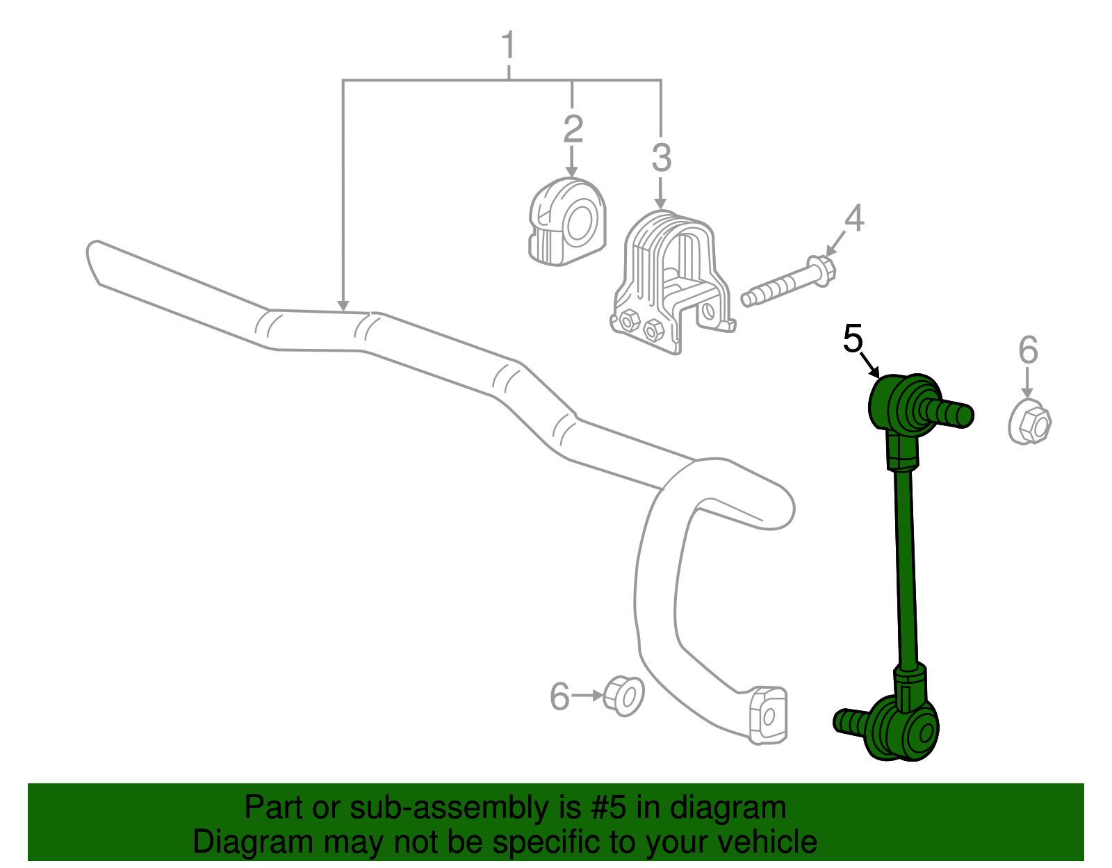 2017-2025 GM Front Suspension Stabilizer Bar Link 84108681 GM ...