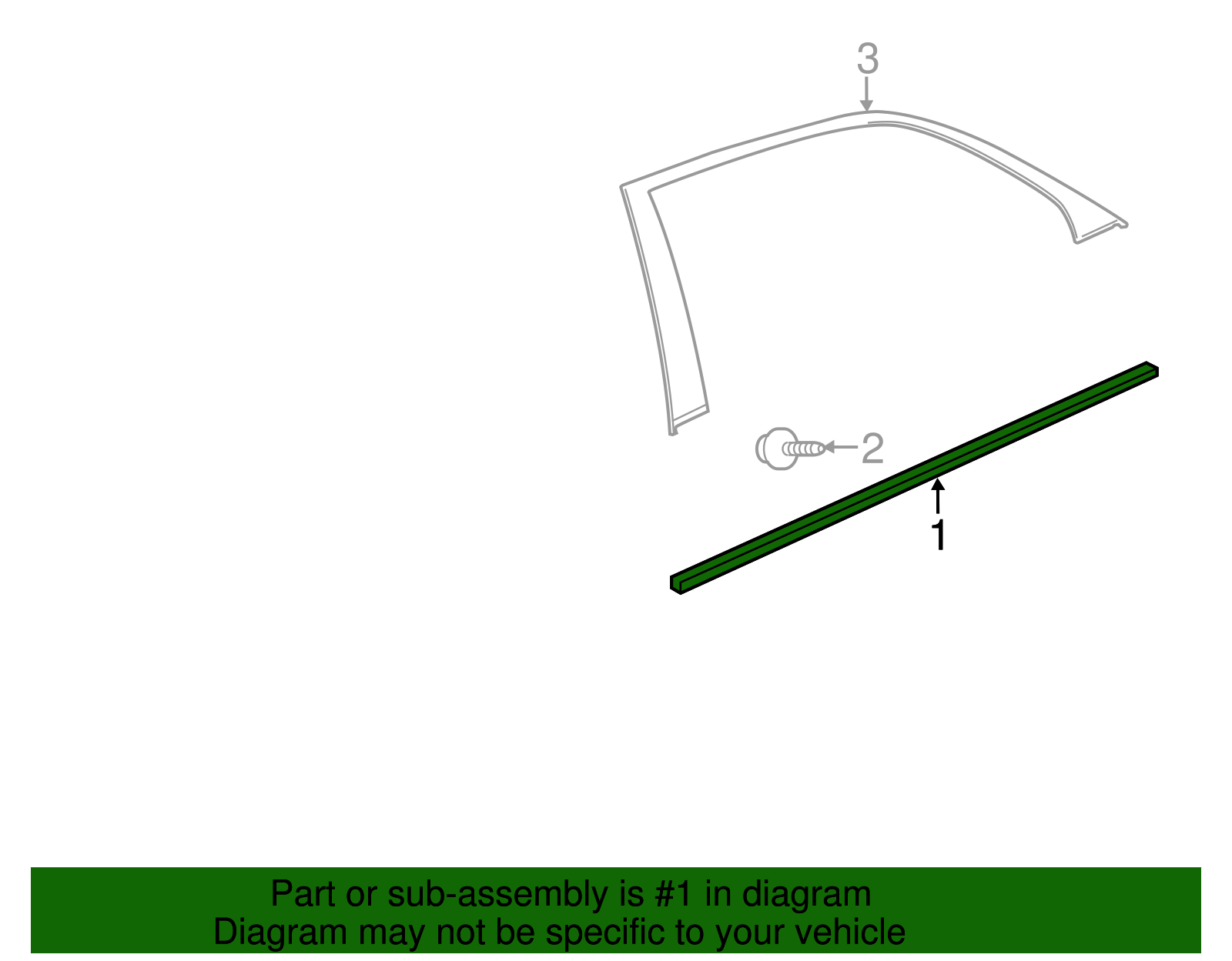 2014-2019 Cadillac CTS Belt Molding 84445404 | Shop Matick Buick GMC