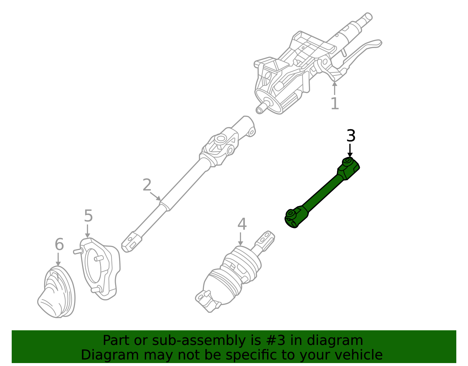 84444683 - 2020-2025 Cadillac CT4 - Mid Intermediate Steering Shaft | Partners Chevy