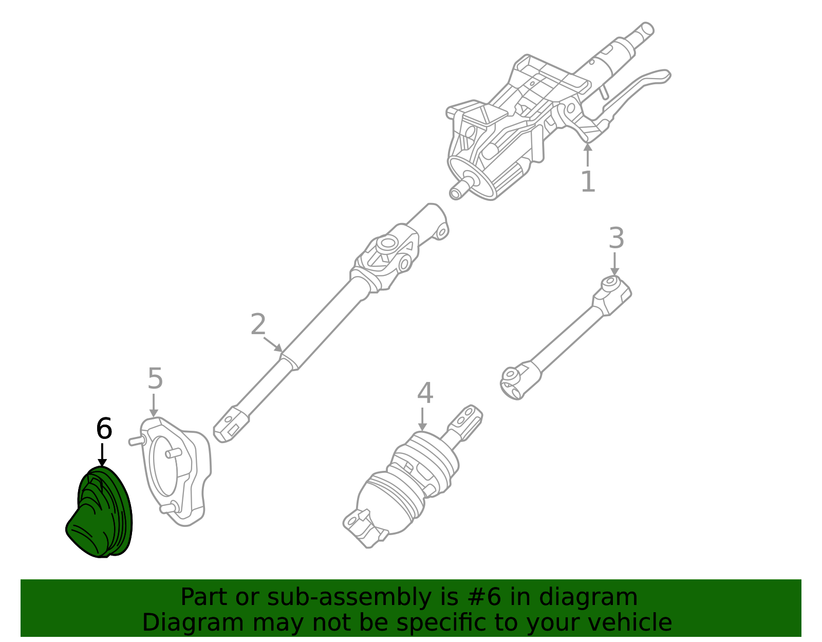 2022-2025 Cadillac CT4 Intermediate Steering Shaft Boot 84950645 | Shop ...