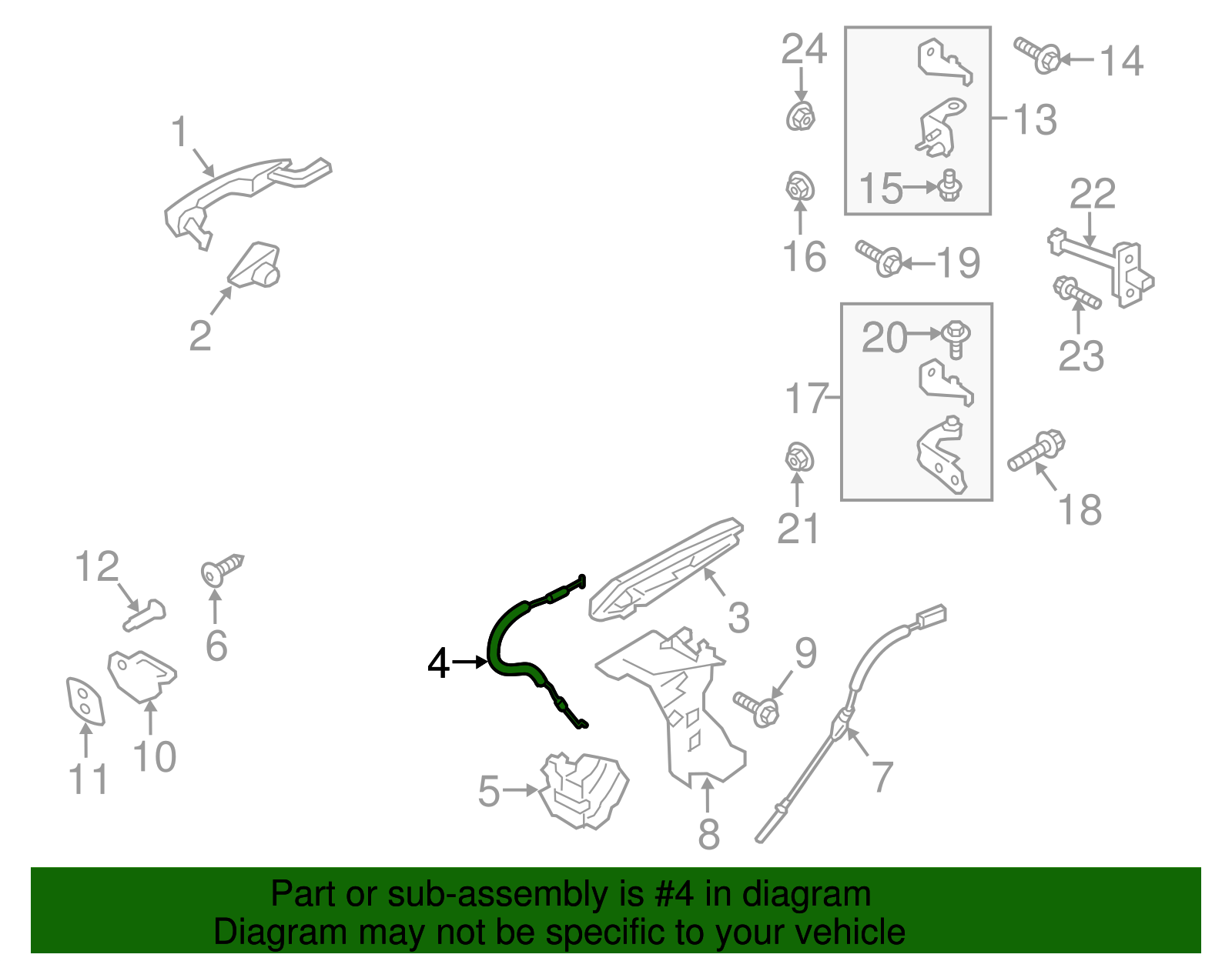 2013-2020 Ford Release Cable DS7Z-54266A46-B | Varsity Ford