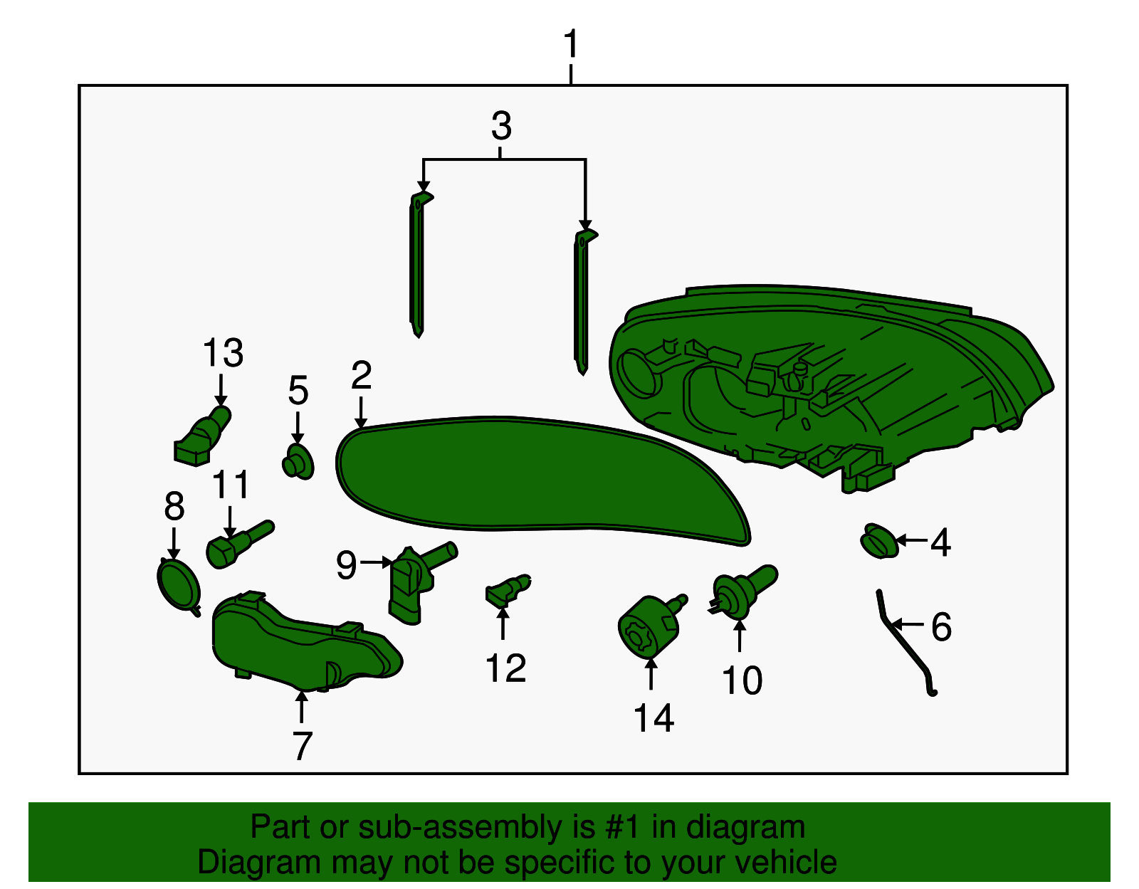 31420139 - Headlamp Assembly - 2015-2016 Volvo | Volvo OEM Parts Direct