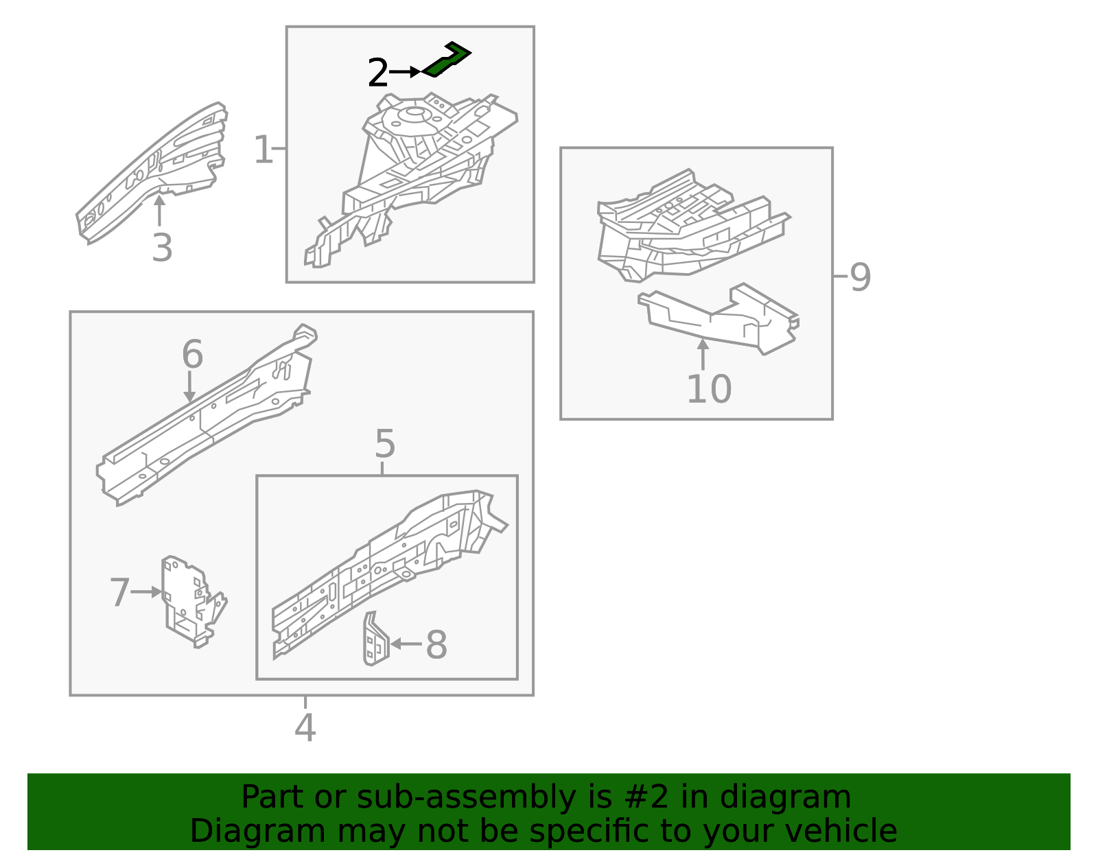 KD53-53-290 - 2013-2016 Mazda CX-5 - Apron Assembly Bracket | Mazda ...