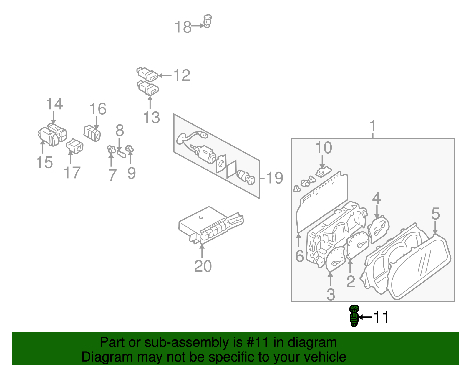 1999-2013 Suzuki 1999-2013 Suzuki - Vehicle Speed Sensor 26141-65D00 ...