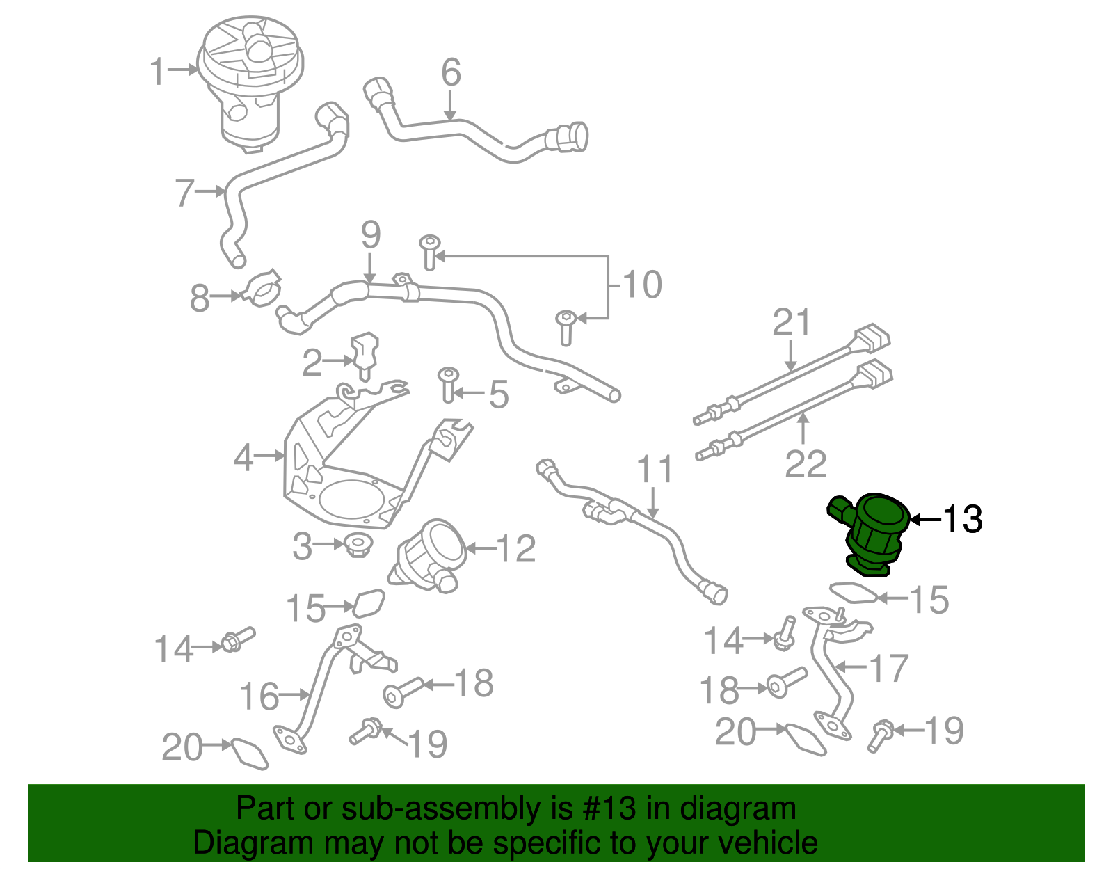 079-131-101-AQ - Egr Valve 2010-2012 Audi S5 | Audi OEM Parts Guy
