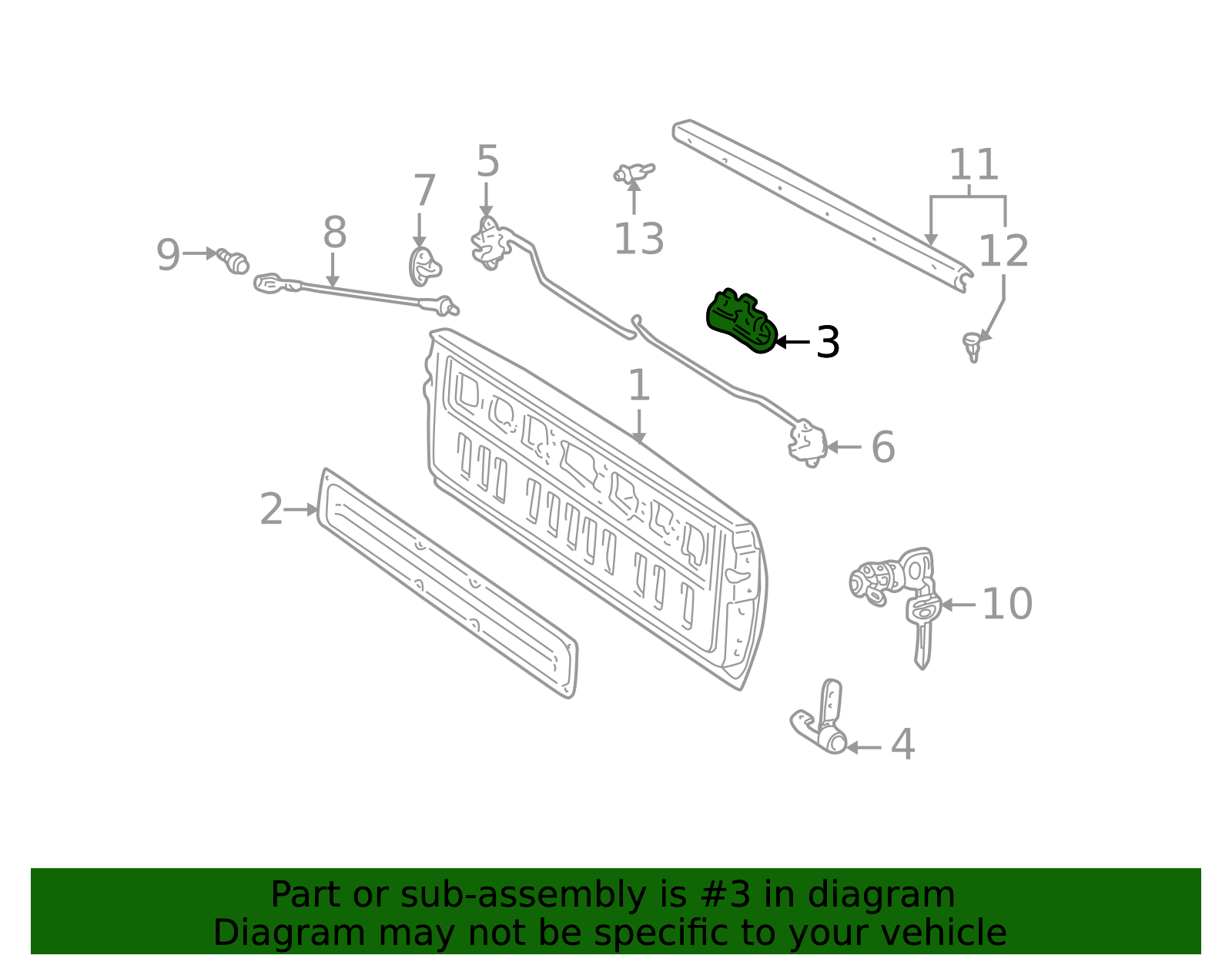 Tailgate Handle 69090-0C010 | OEM Parts Online