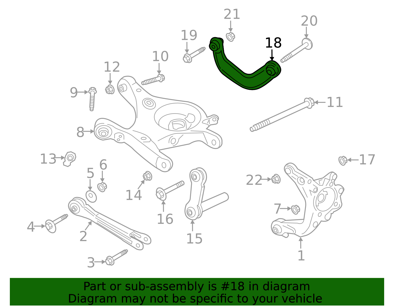 R1MZ-5500-A - Upper Control Arm | Dealer Auto Parts