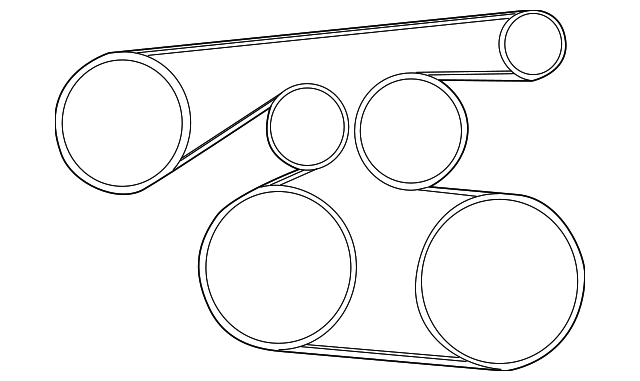 Genuine Toyota Serpentine Belt part# 90916-A2005 for 2001-2015 Toyota ...