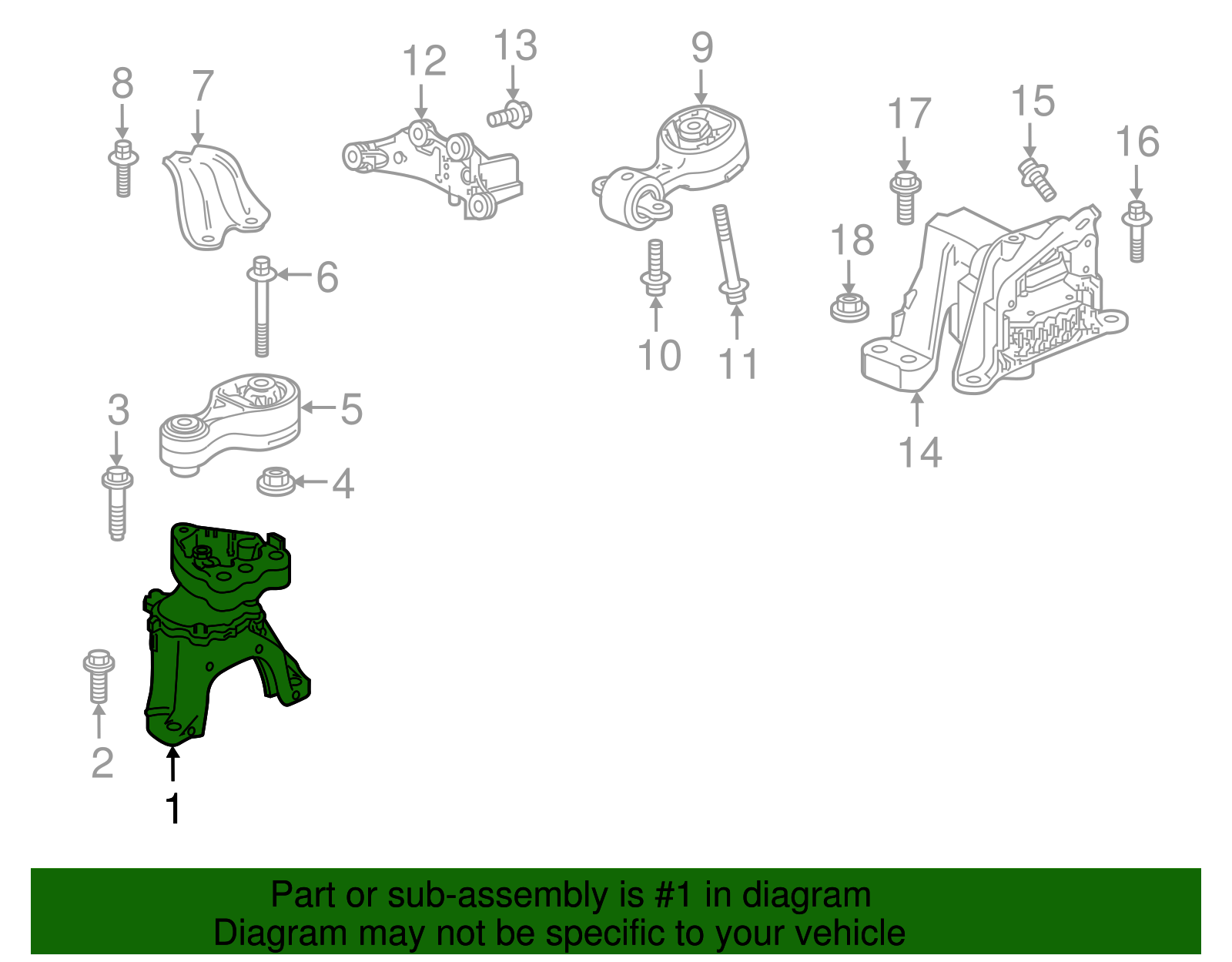 2018-2020 Honda Accord Side Mount 50820-TVA-A21 | Honda Factory Parts