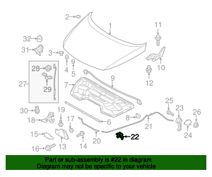 81199-38000 - Release Cable Clip 2010-2025 Kia | Kia.Parts Store