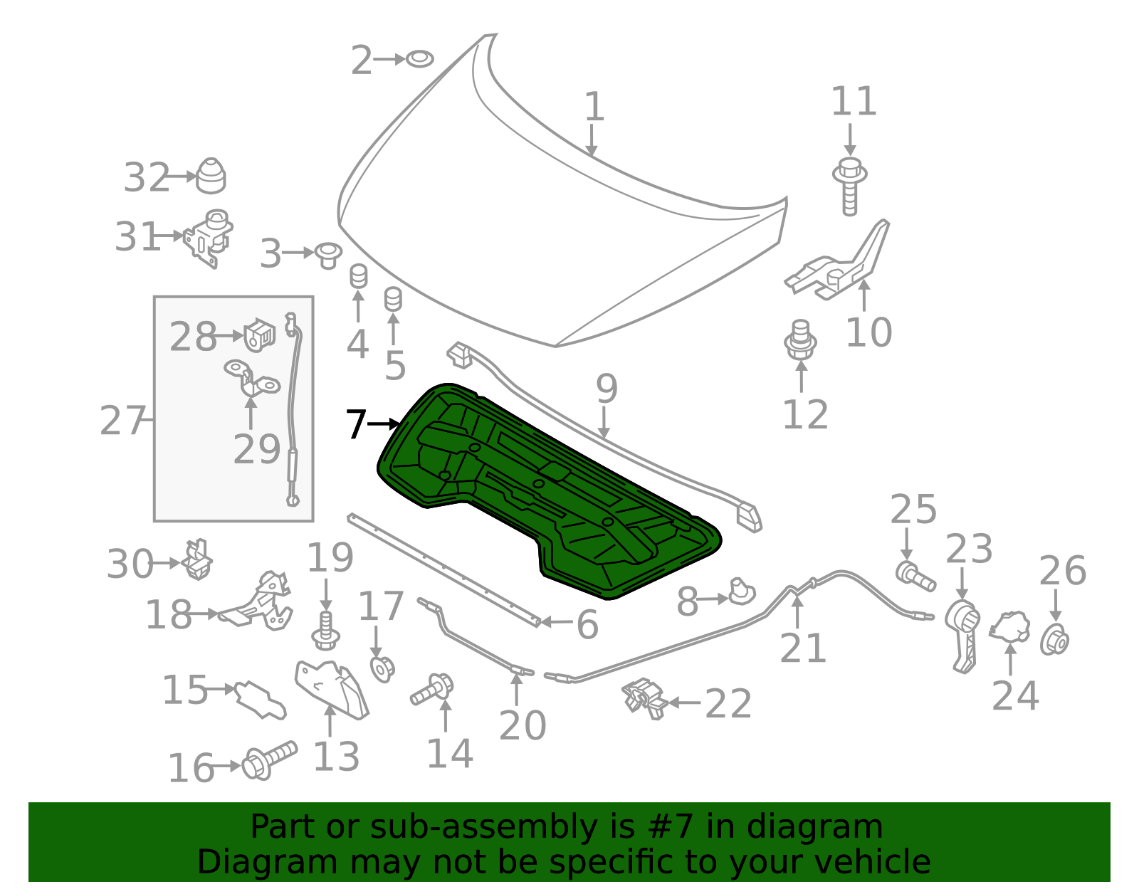 2011-2016 Kia Sportage Insulator 81125-3W000 | TascaParts.com