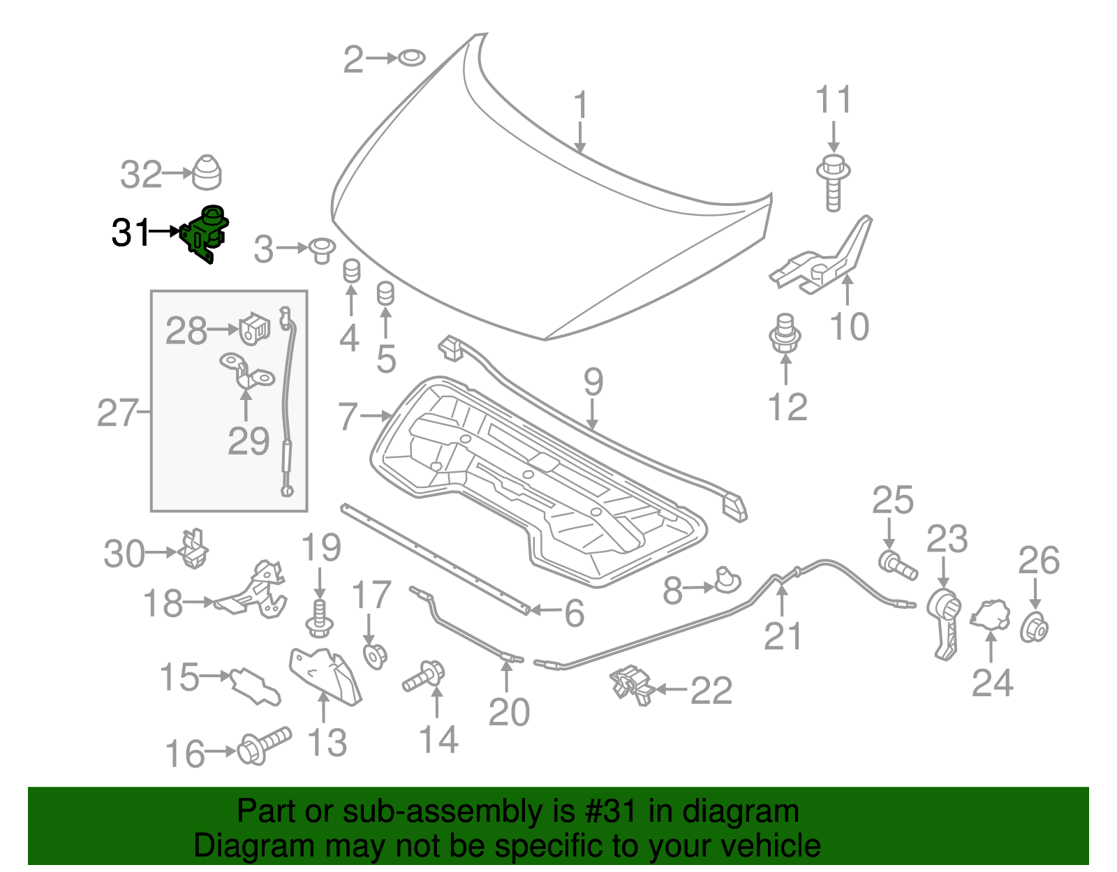 2011-2016 Kia Sportage Alarm Switch 93880-3W000 | TascaParts.com